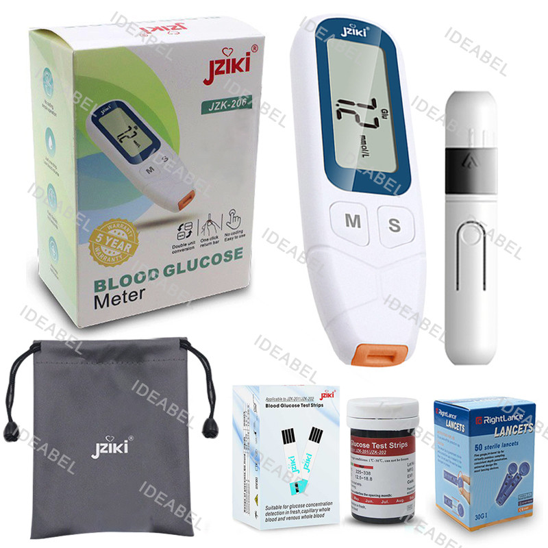 Blood Glucose Meter 50pcs Strips Glucometer Kit Code Free Diabetes Test ...