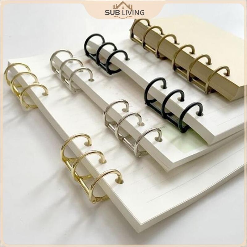 #SUB# 2pcs Metal 3 Rings Binder Notebook Hinged Rings Album Spiral ...