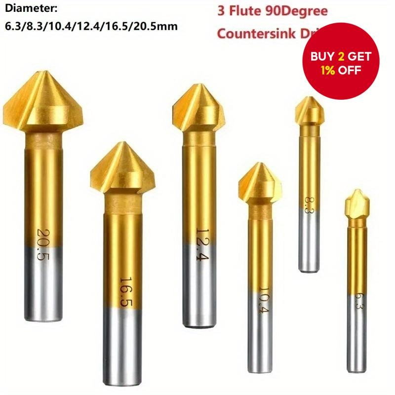 New Chamfering End Mill Tool Set – 6-Piece High-Speed Steel Countersink ...
