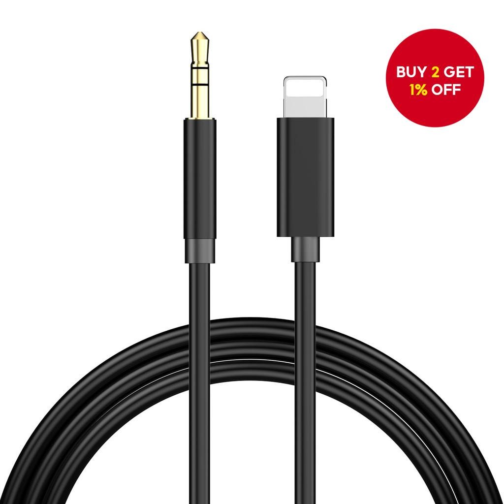 Aux Cable for iPhone, 3.3 Feet (1.0 Meter), Headphone Jack Adapter Plug ...
