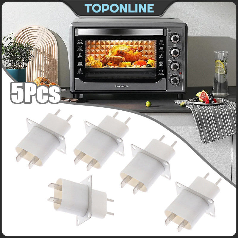 5Pcs Microwave Oven Magnetron Socket With Piercing Capacitor Sockets ...