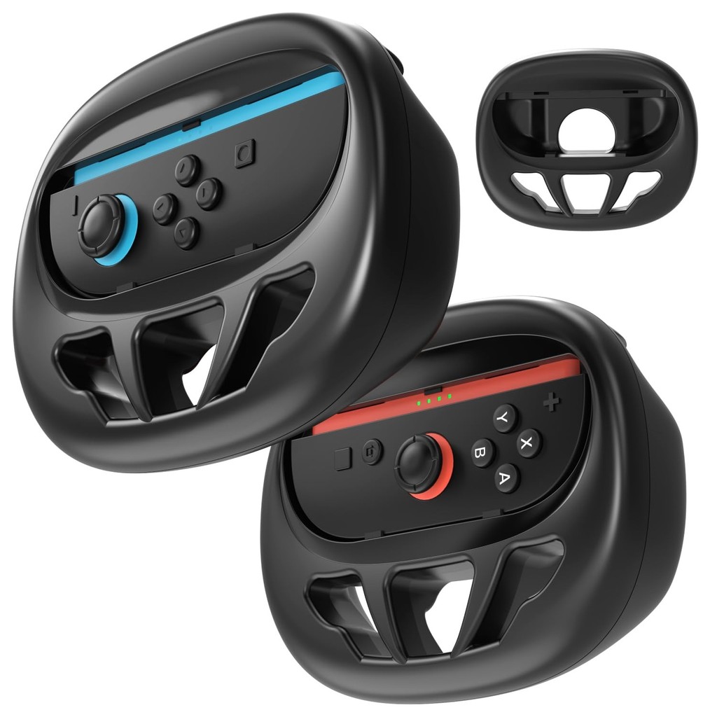 Steering Wheel for Nintendo Switch 2 Joy Con Controller, with Mario ...