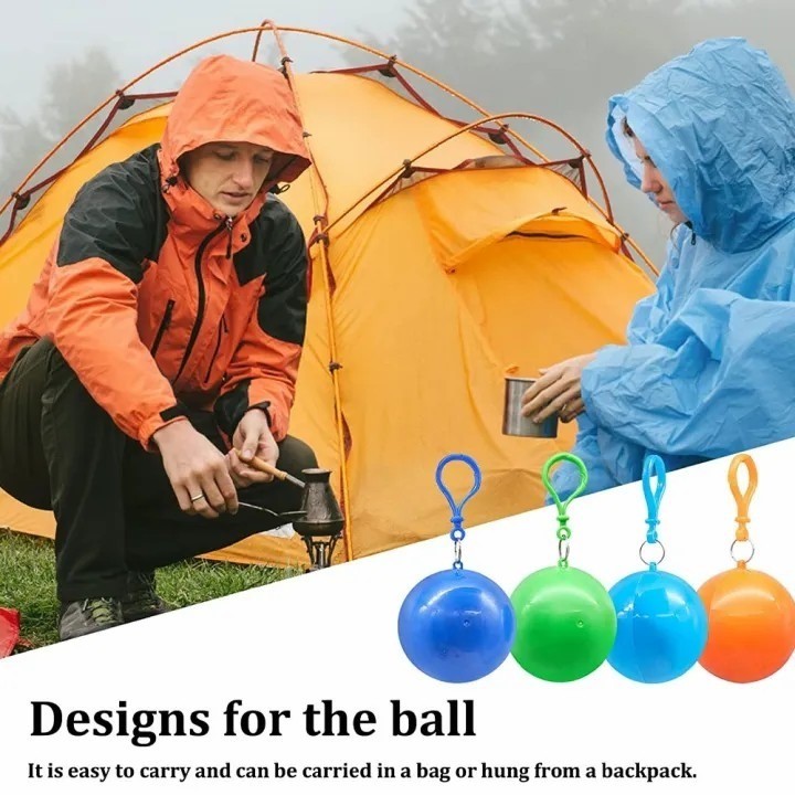 Outdoor Activities Waterproof Raincoat Ball,Disposable Raincoat Ball ...