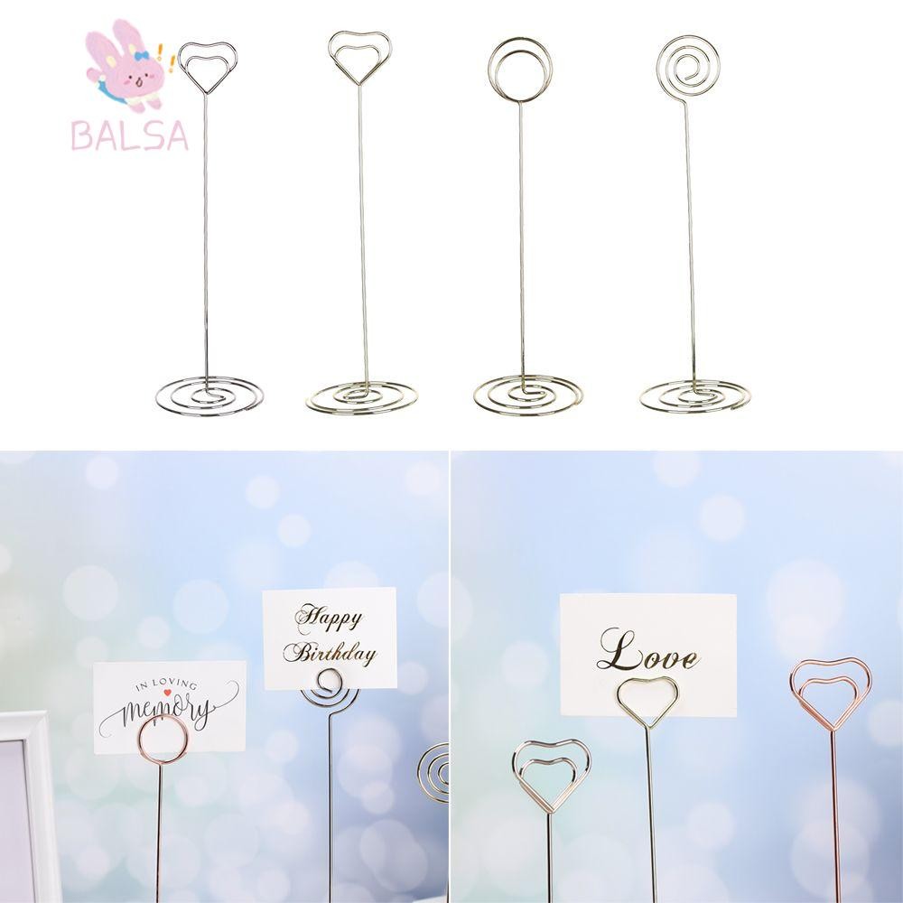 BALSA 1pc Clamps Stand Rose Gold Metallic Paper Clamp Wedding Supplies ...