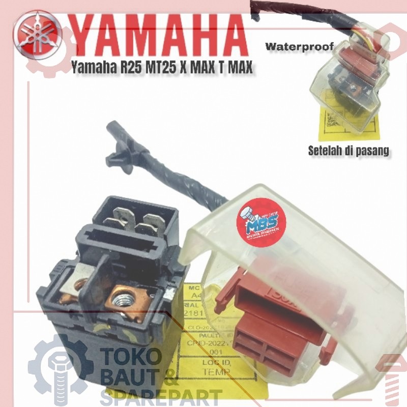 Original yamaha R25 MT25 X MAX T MAX R6 starter connector socket ...