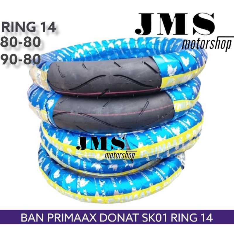 BRUSTYX PAIR OF DONUT TIRES PRIMAAX TIRES 80 80 - 90 80 Ring 14 ...
