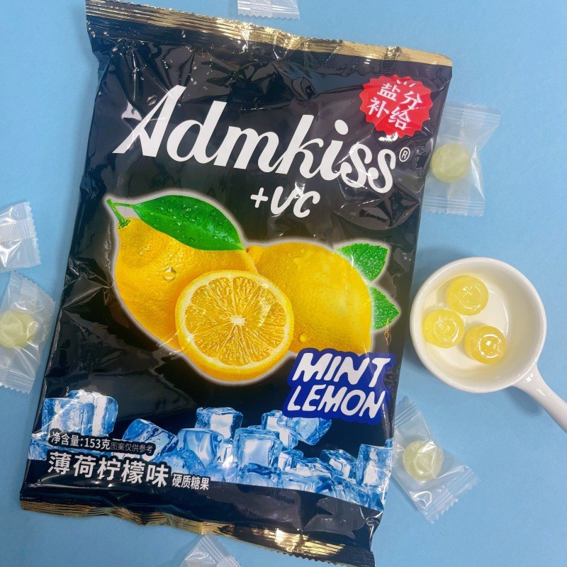 300克 Malaysia ADM Mint Lemon Flavor Juice Hard Candy Fruit Candy ...