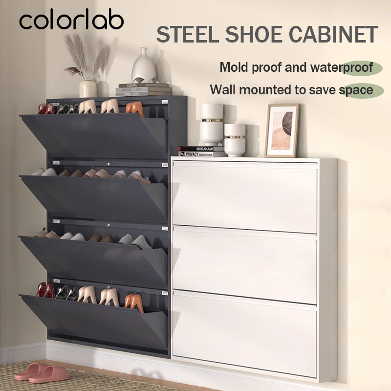 Colorlab Wall Mounted Steel Shoe cabinet European Style Shoe Cabinet ...