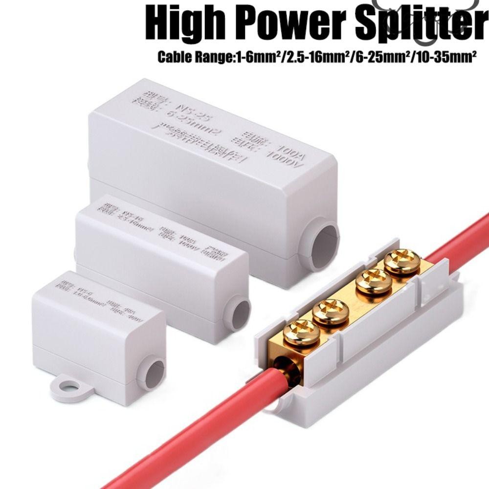 YOCEOH High Power Splitter, High Power Conductor Brass Quick Terminal ...
