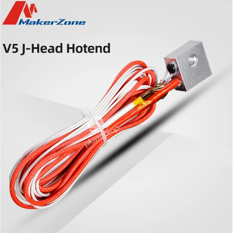 MK8 Extrusion V5 J-Head Hotend Heating Aluminum Block 20x20x10mm with ...