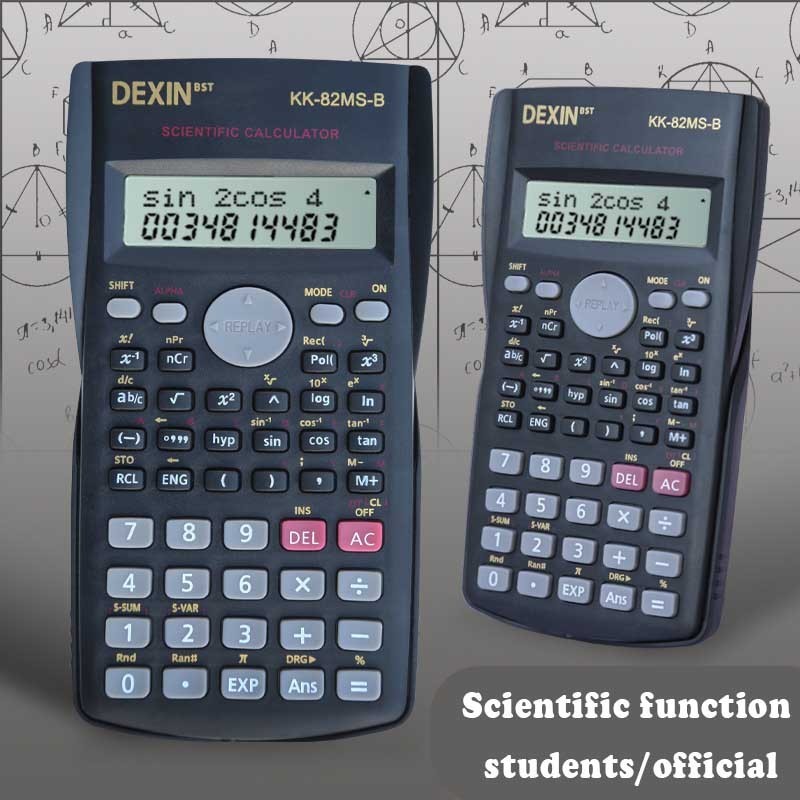 Electronic Function Calculator Large LCD Display Portable ...