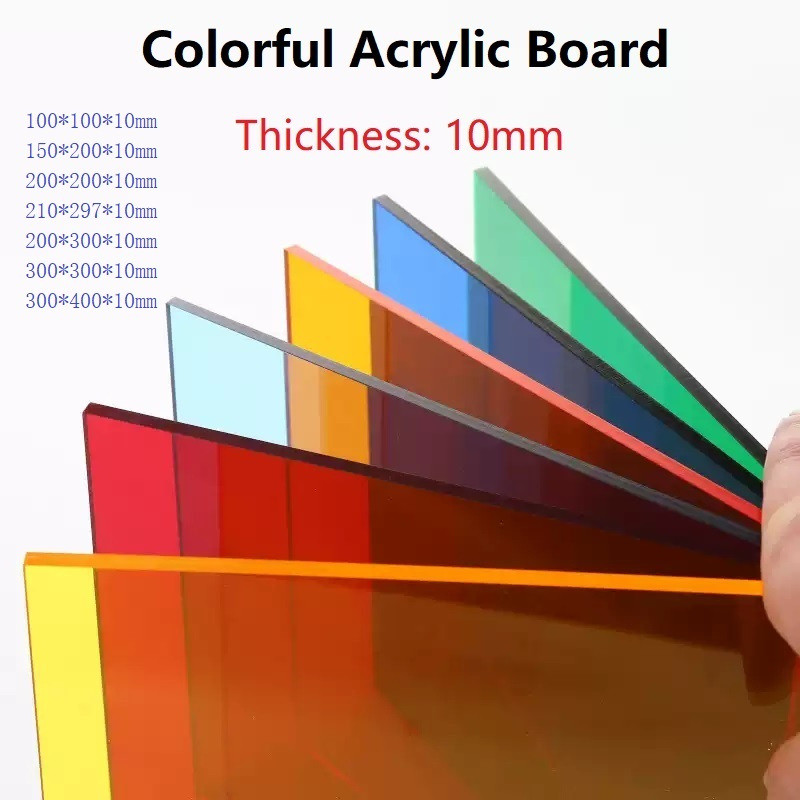 Colorful Acrylic Board Plate Thickness 10mm Plexiglass Organic Sheet ...