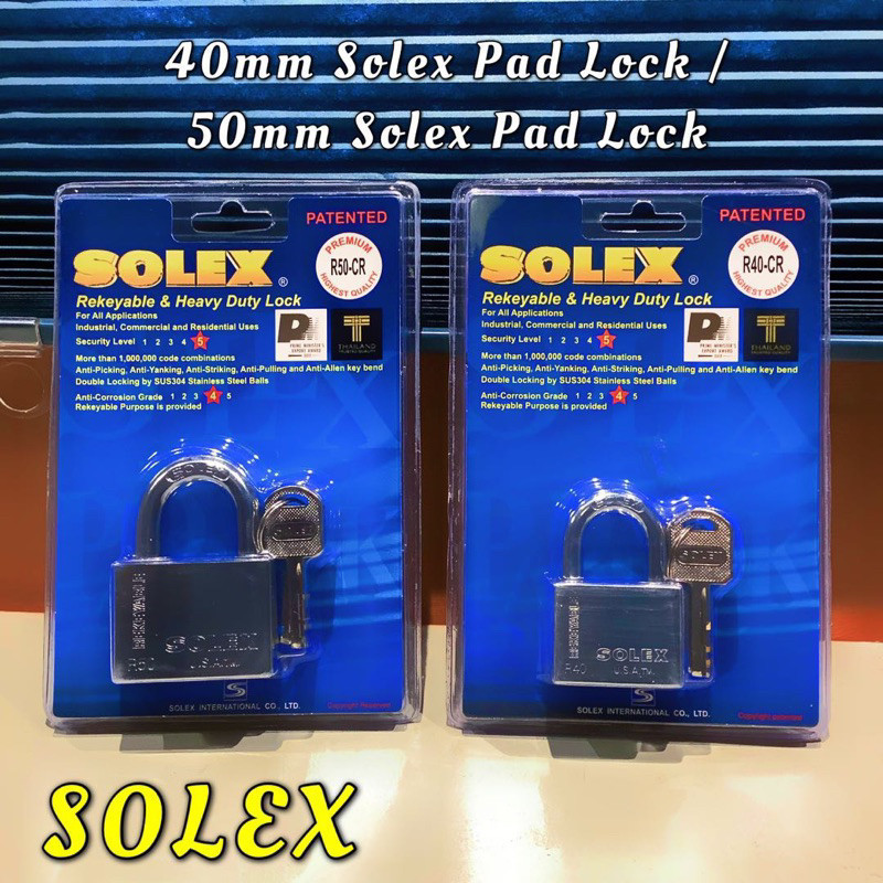 40mm Solex Pad Lock / 50mm Solex Pad Lock | Shopee Philippines