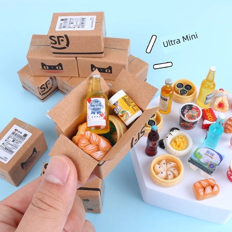 Internet Red Mini Blind Box Small Refrigerator Miniature Food Play ...