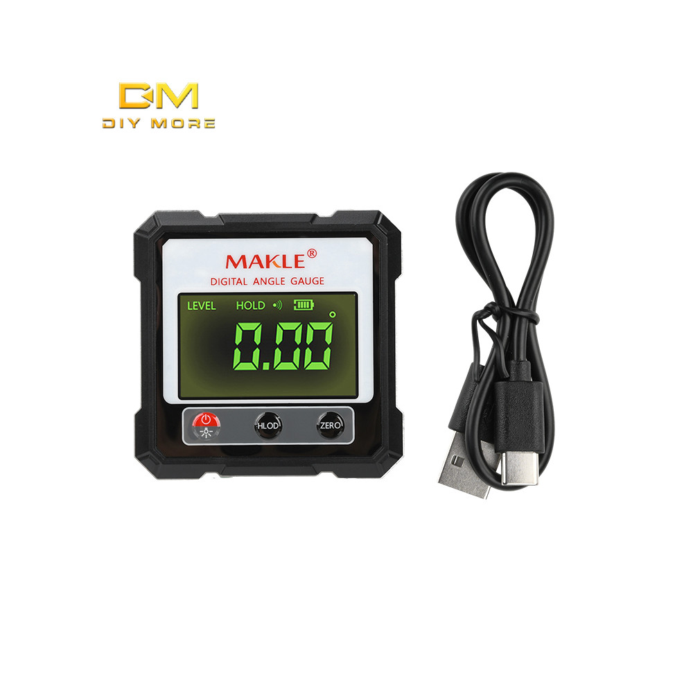 DIYMORE Dual-Sided Laser Digital Angle Gauge Laser Level Inclinometer ...