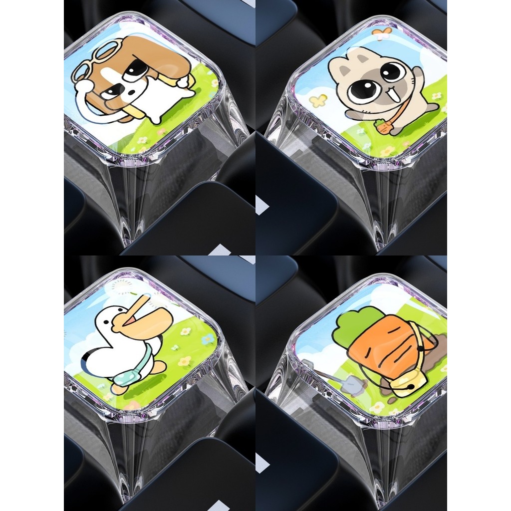 keycaps custom keycaps ESC Keycap Single Cartoon Cute Siamese Lipu ...