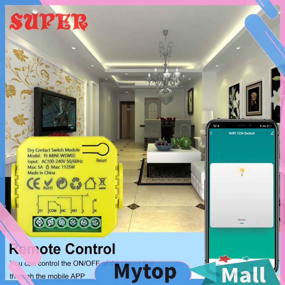 Dry Contact Switch Module 5A DC12V 24V Smart Life WiFi Switch Module ...