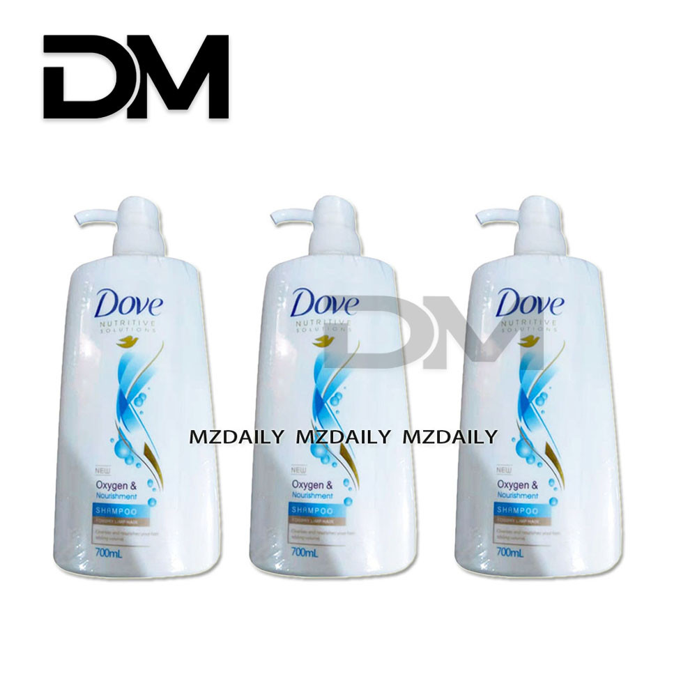DM ( SET OF 3 ) Dove Oxygen & Nourishment Shampoo 700ml | Shopee ...