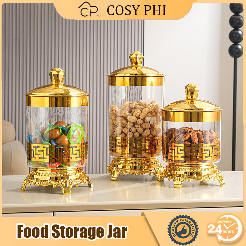 COSYPHI Airtight Container Food Storage Jar Candy Buffet with Lid ...