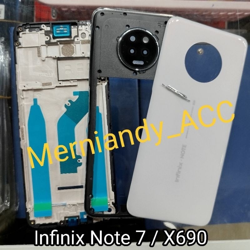 Cessing hausing fullset frame lcd Infinix Note 7 / X690 Backdor ...