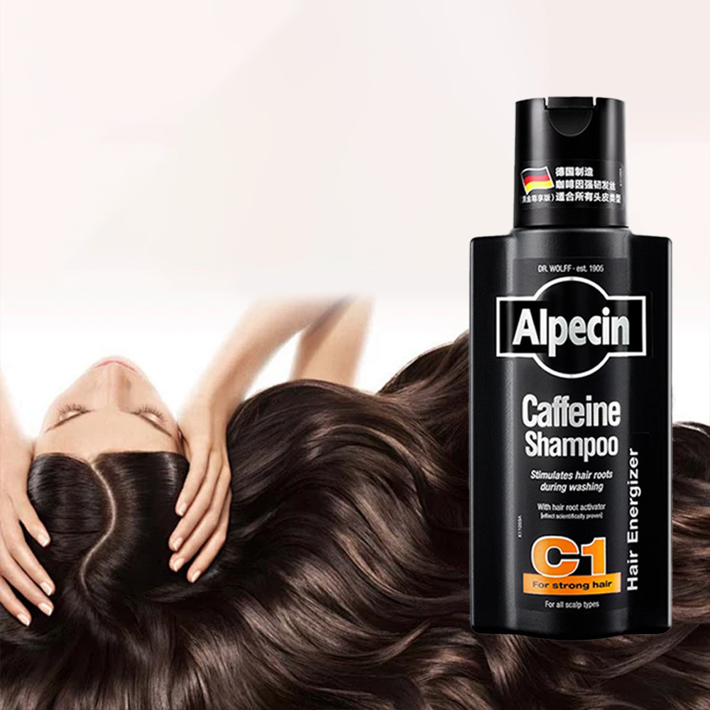 Alpecin Caffeine Shampoo C1 Black Anti Hair Loss Men Strong Hair 250 ml ...