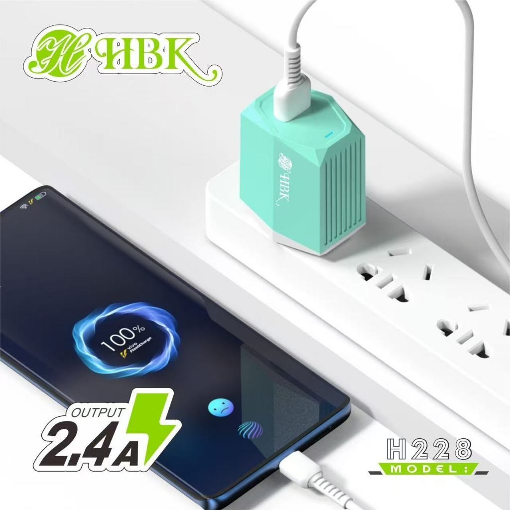 H228 Macaron Universal Wall Charger 2.4A USB Output Charger with ...