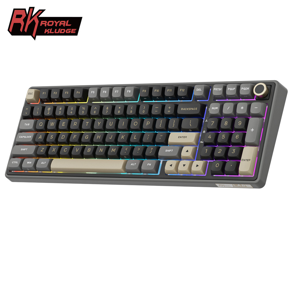Royal Kludge RK R98Pro Phantom 98 Key RGB Wired With Knob Mechanical ...