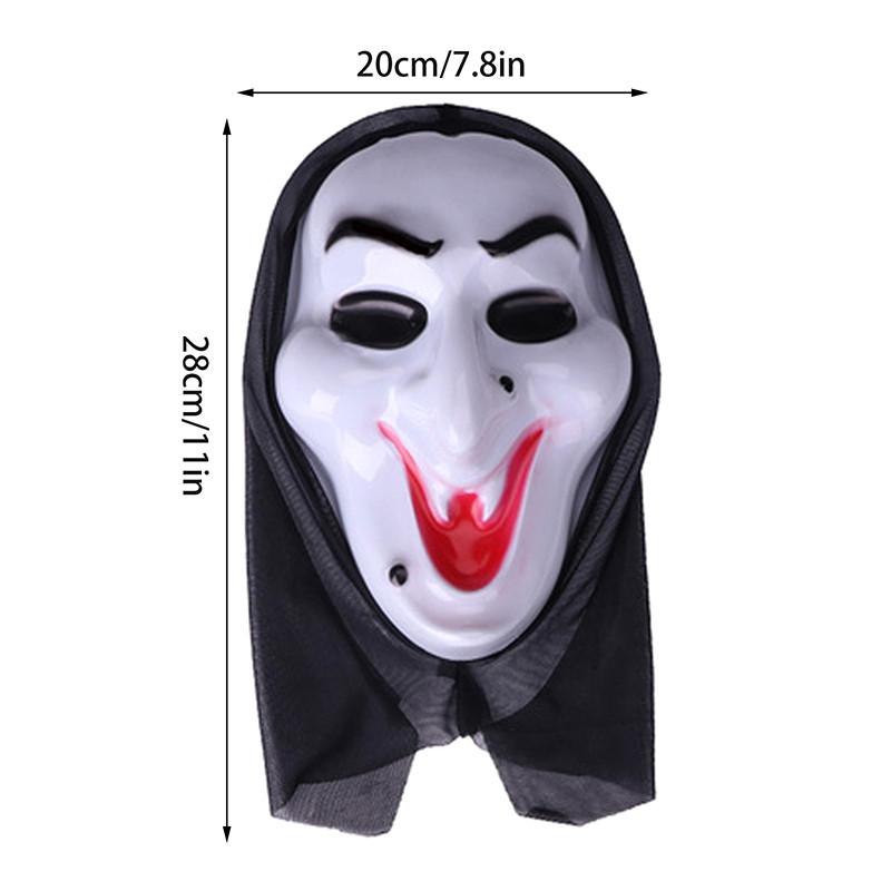 UVIG Realistic Movie Scary Ghost Mask Halloween Creepy Devil Mask Stick ...