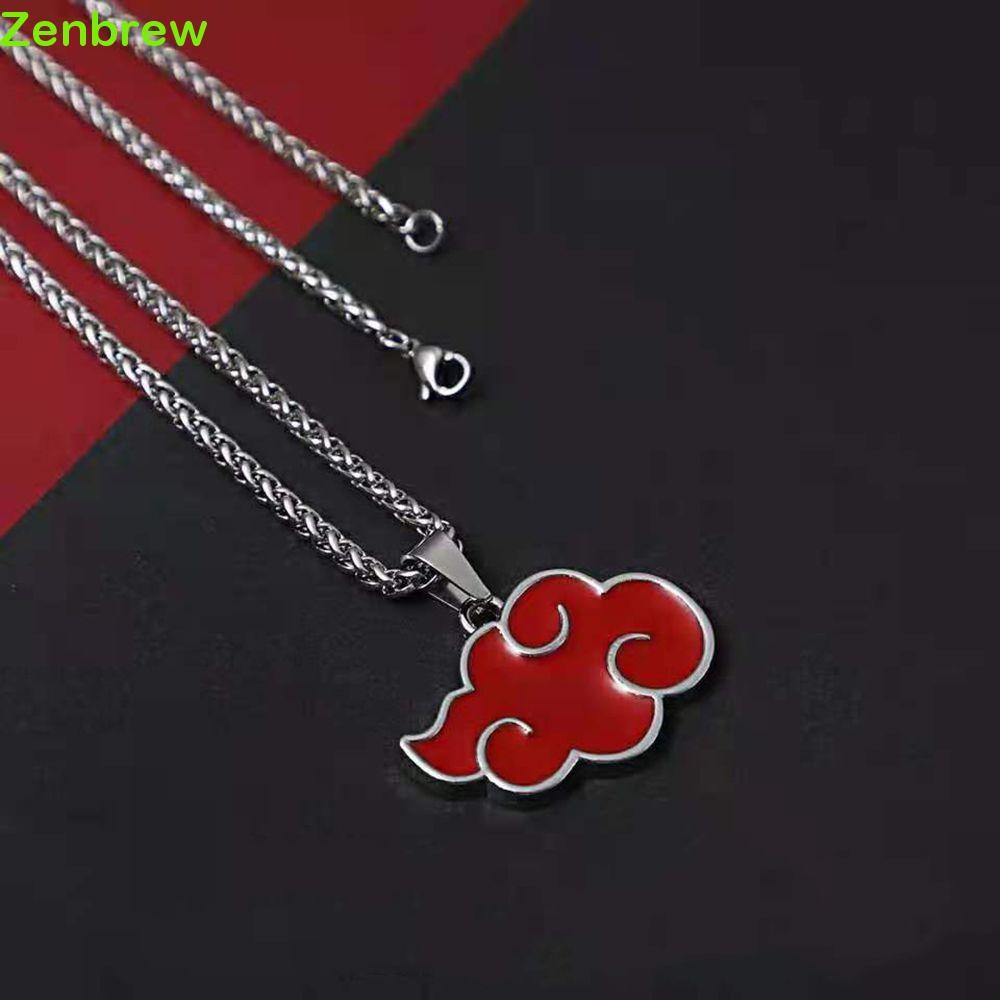 ZENBREW Narutos Anime Necklace Minority Creative Akatsuki Red Cloud ...