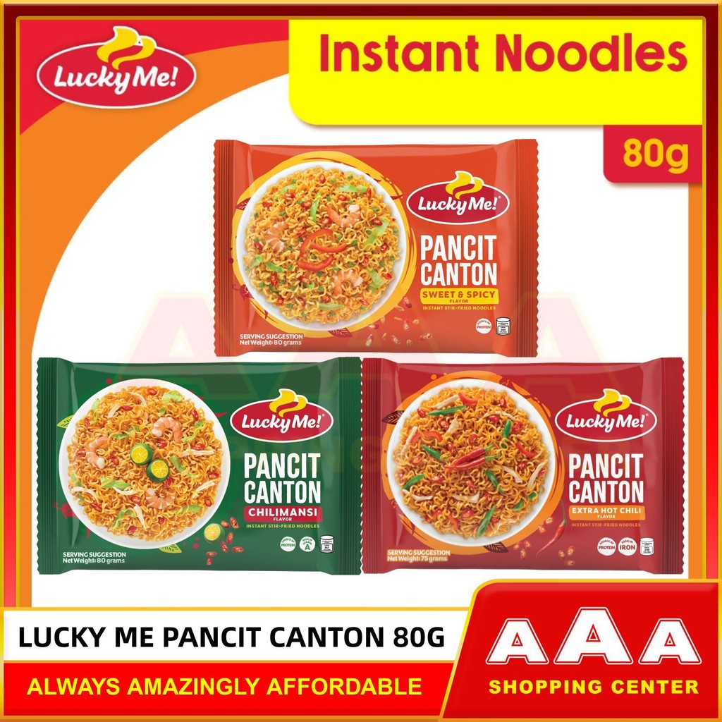 Lucky Me! Instant Noodles Pancit Canton Large Pack 80g Different ...