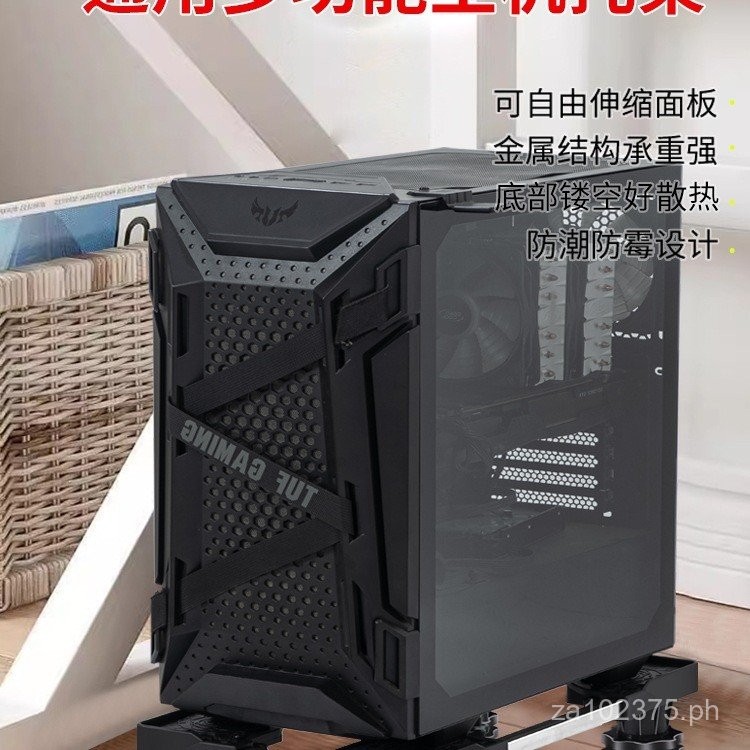 Desktop Computer Base Stand Elevated Rack Storage Tray Desk Support ...