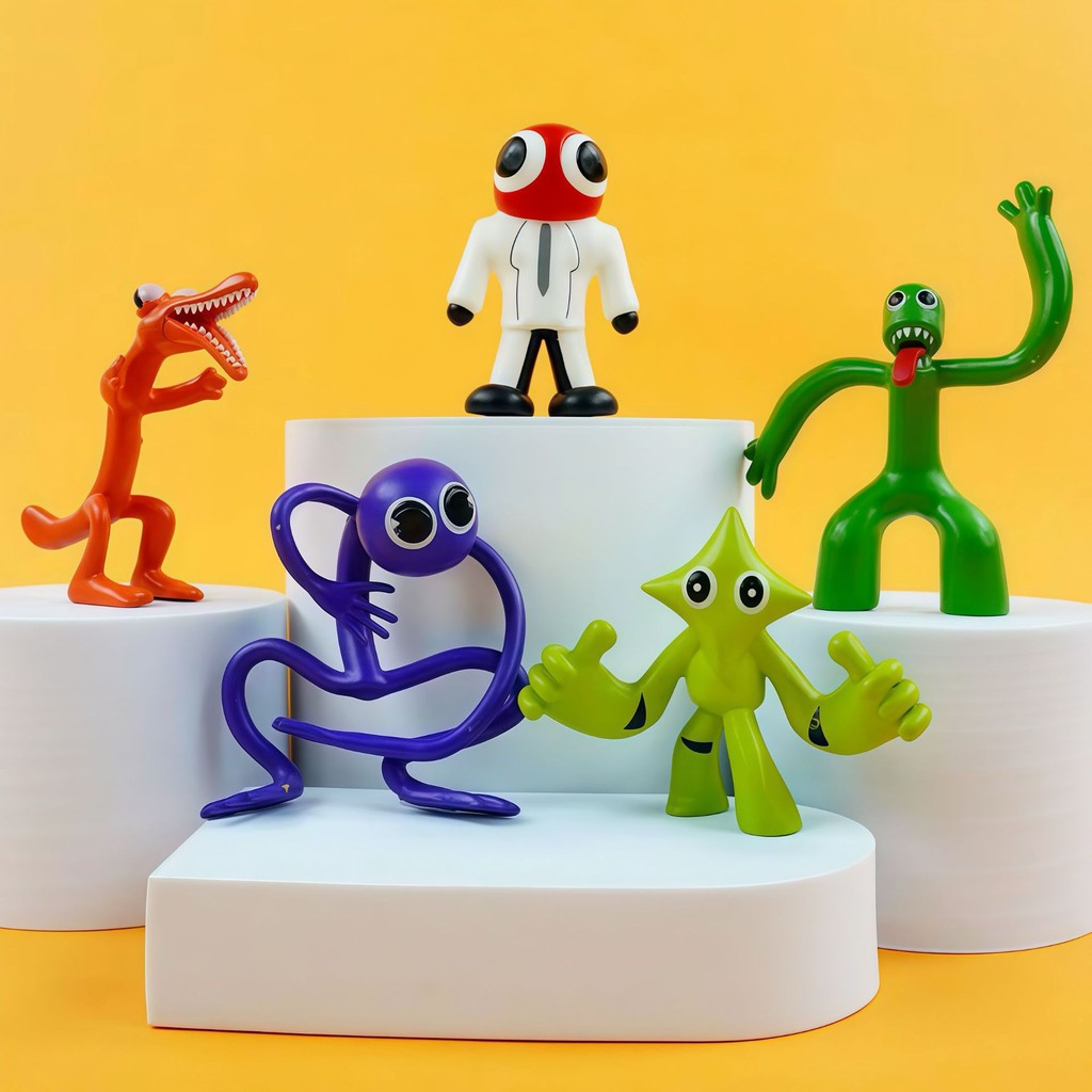 8 Rainbow Friends Doll Models Rainbow Partner Game Merchandise Hand ...