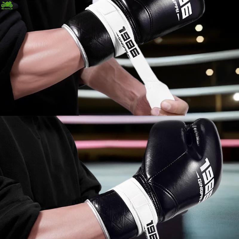 ir 1Pair Self-adhesive Strap Boxing Gloves Converter Tether Boxing ...