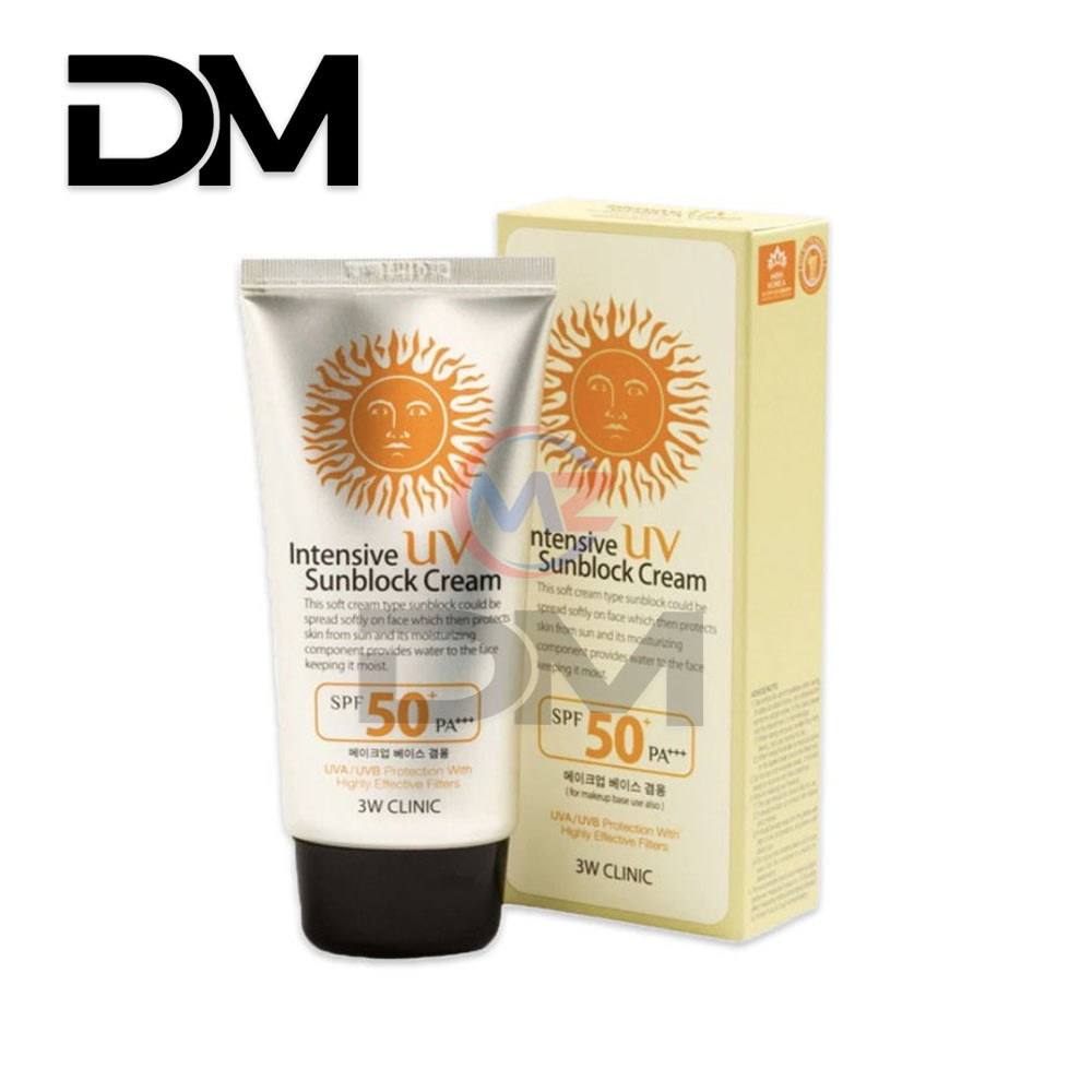 DM 3W CLINIC Intensive UV Sunblock Cream 70ml | Shopee Philippines