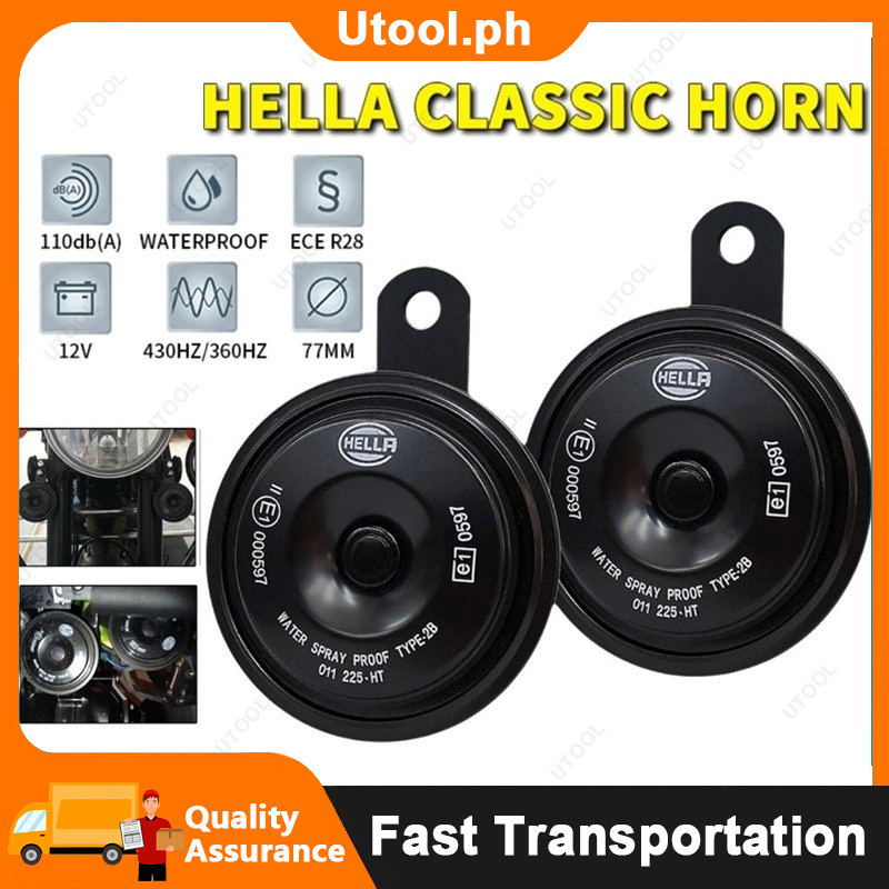 Original HELLA Horn Classic Horn Set Value Range for Motorcycle and ...
