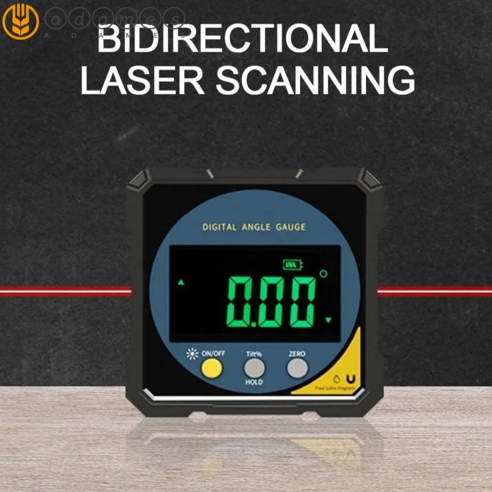 ADAMES Laser Angle Ruler, Rechargeable 4 Sides Magnet Digital ...