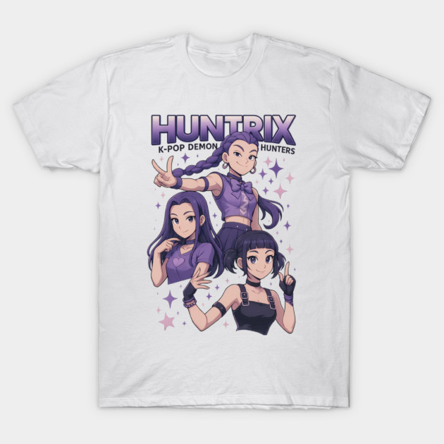 Vintage Kpop Demon Hunters Shirt – Huntrix Girls | Idol Merch for Fans ...