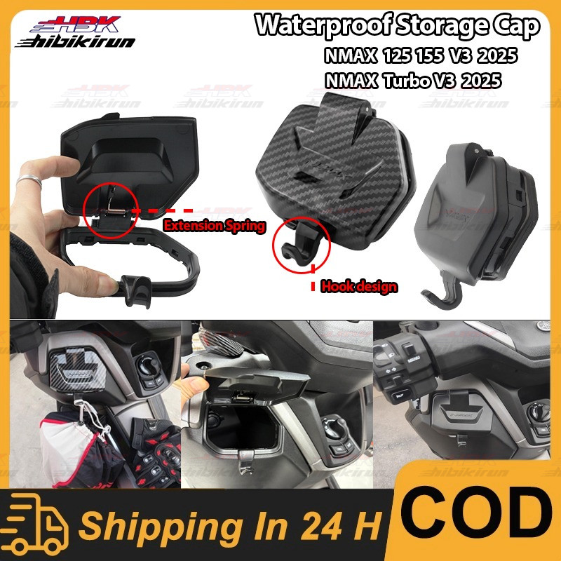 HBK YAMAHA NMAX V3 Side Pocket Cover for Nmax 155 Nmax Turbo 2025 New ...