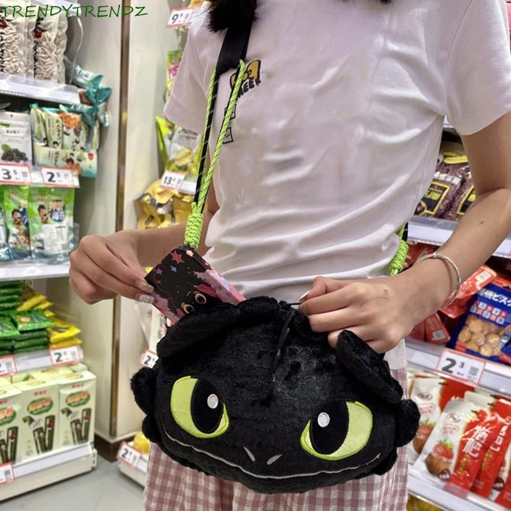 TRENDYTRENDZ Toothless Crossbody Bag, Cute Soft Night Fury Doll Bag ...