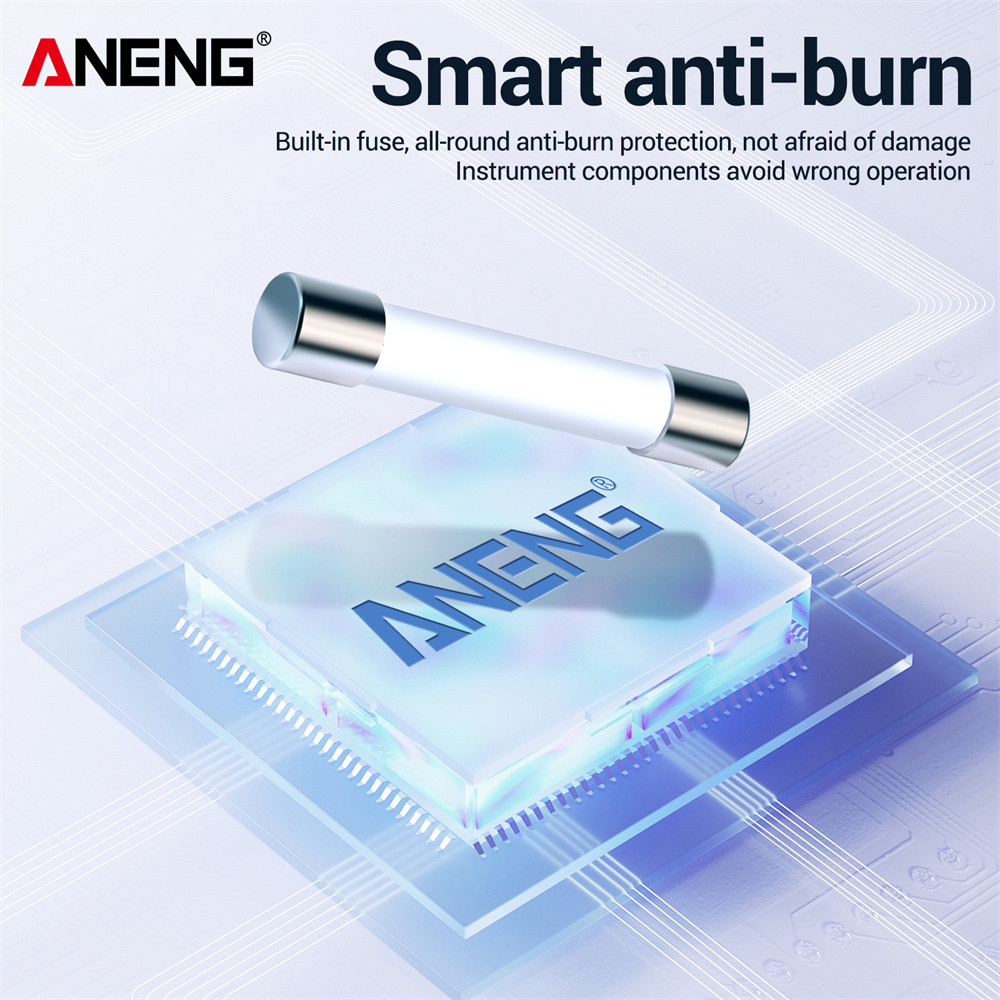 ANENG Electric Multimetry Anti-burn Electrical Capacitance Meter 6000 ...