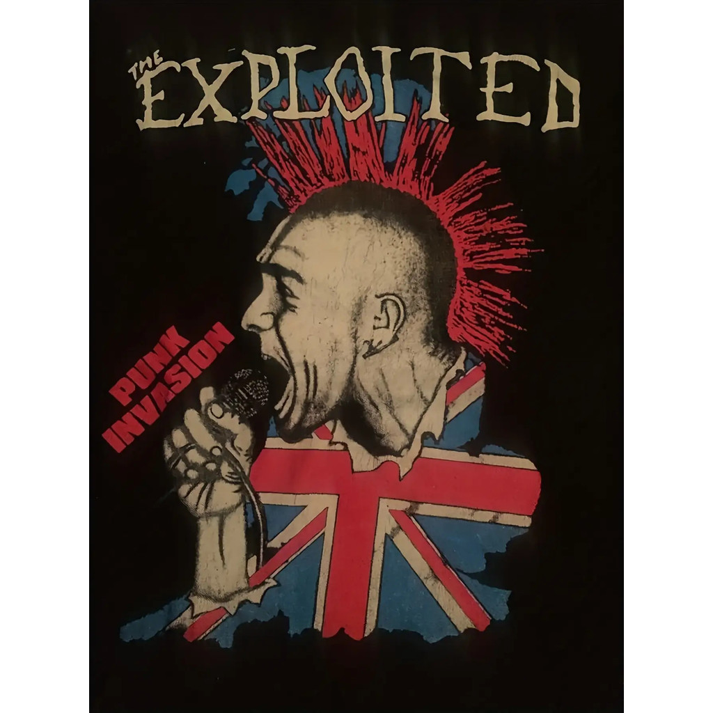 Rare THE EXPLOITED Punk Invasion Men'S Vintage Punk Rock Band Graphic ...
