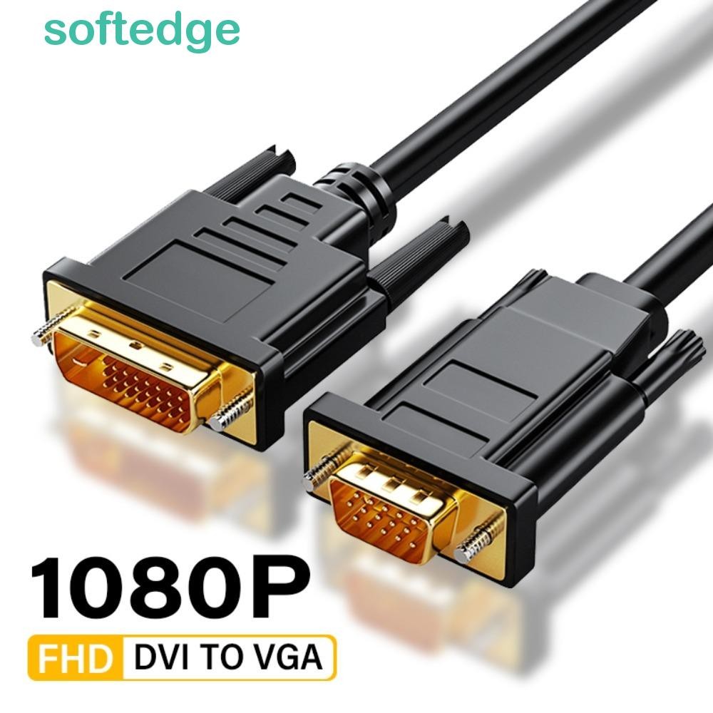 SOFTEDGE Dvi 24+1 To Vga Cable, DVI 24+1 Video Converter Dvi To VGA ...