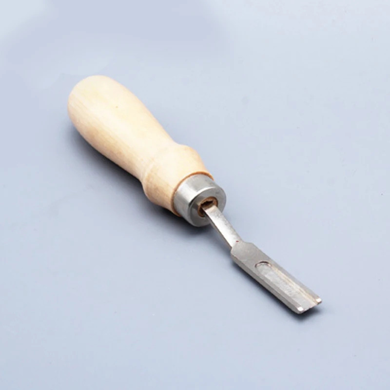 DIY Leather Craft Edge Beveler Skiving Beveling Knife Cutting with Wood ...