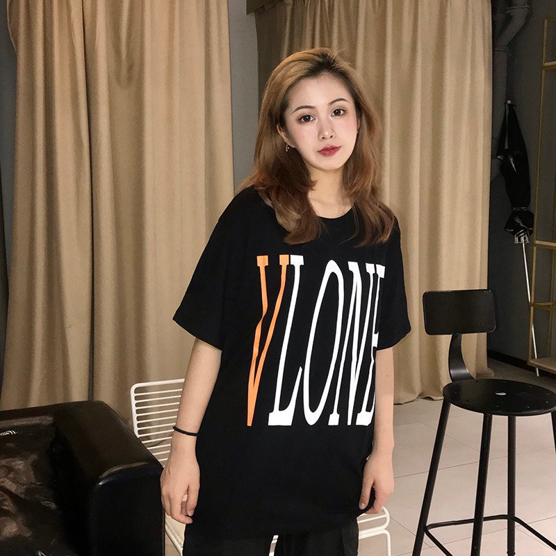 European American Street Wear VLONE Fast Orange Classic Big V Los ...