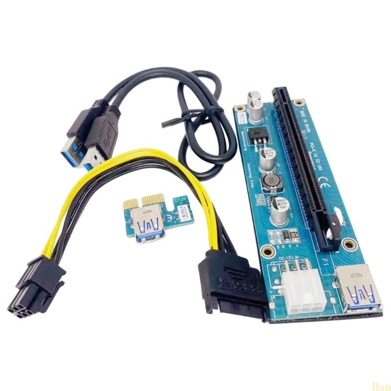 Hap PCIe 1X To 16X Card Adapter With USB3 0 Power Supply Cable For ...