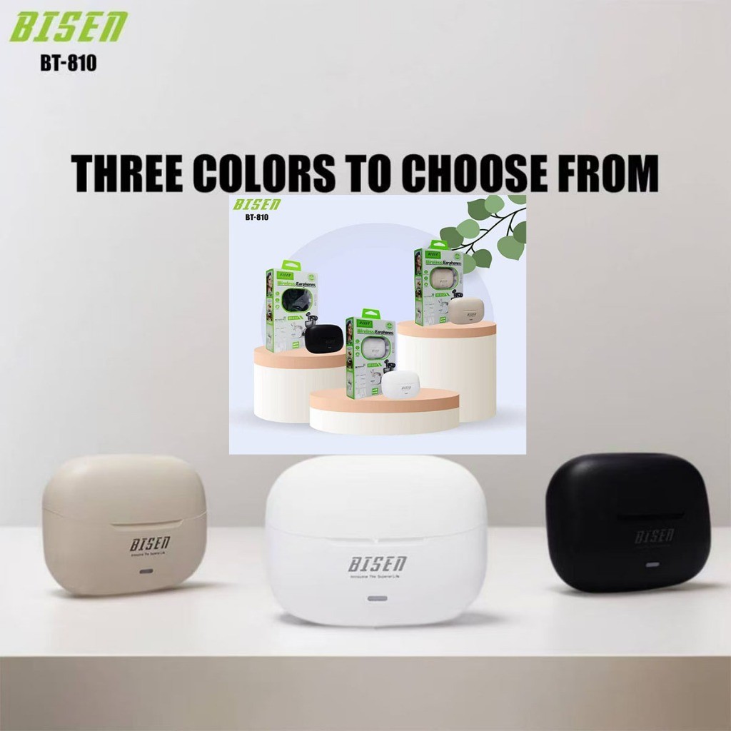 NCASH BISEN BT-810 Bluetooth Wireless Earphones .Easy Link . Audio ...