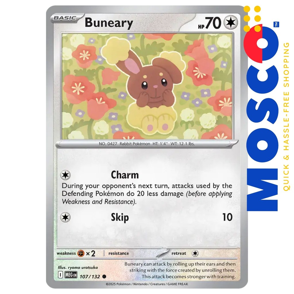 Buneary - 107/132 ME01 Mega Evolution Base | Pokemon TCG | Shopee ...