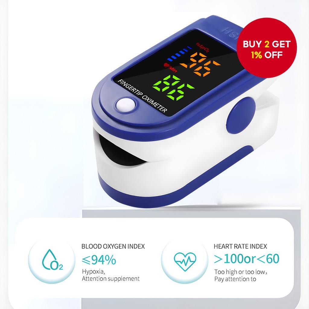 New Protable Pulse Oximeter Finger Clip Pulse Monitor Home Monitoring ...