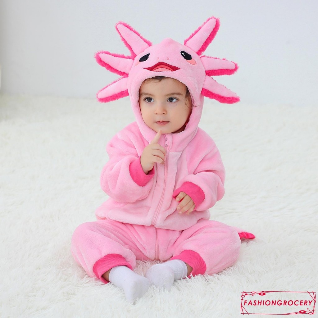 FS-Baby Halloween Costume Romper Cute Zip Up Hooded Infant Dinosaur ...