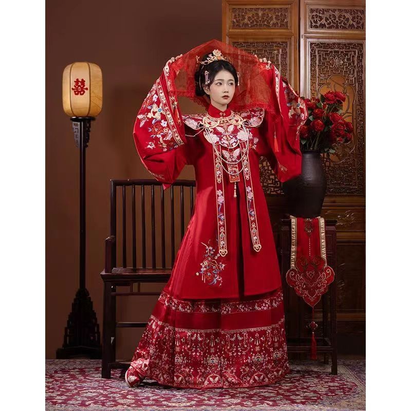 New Chinese Style Ming-Made Wedding Dress Chinese Wedding Hanfu Female ...
